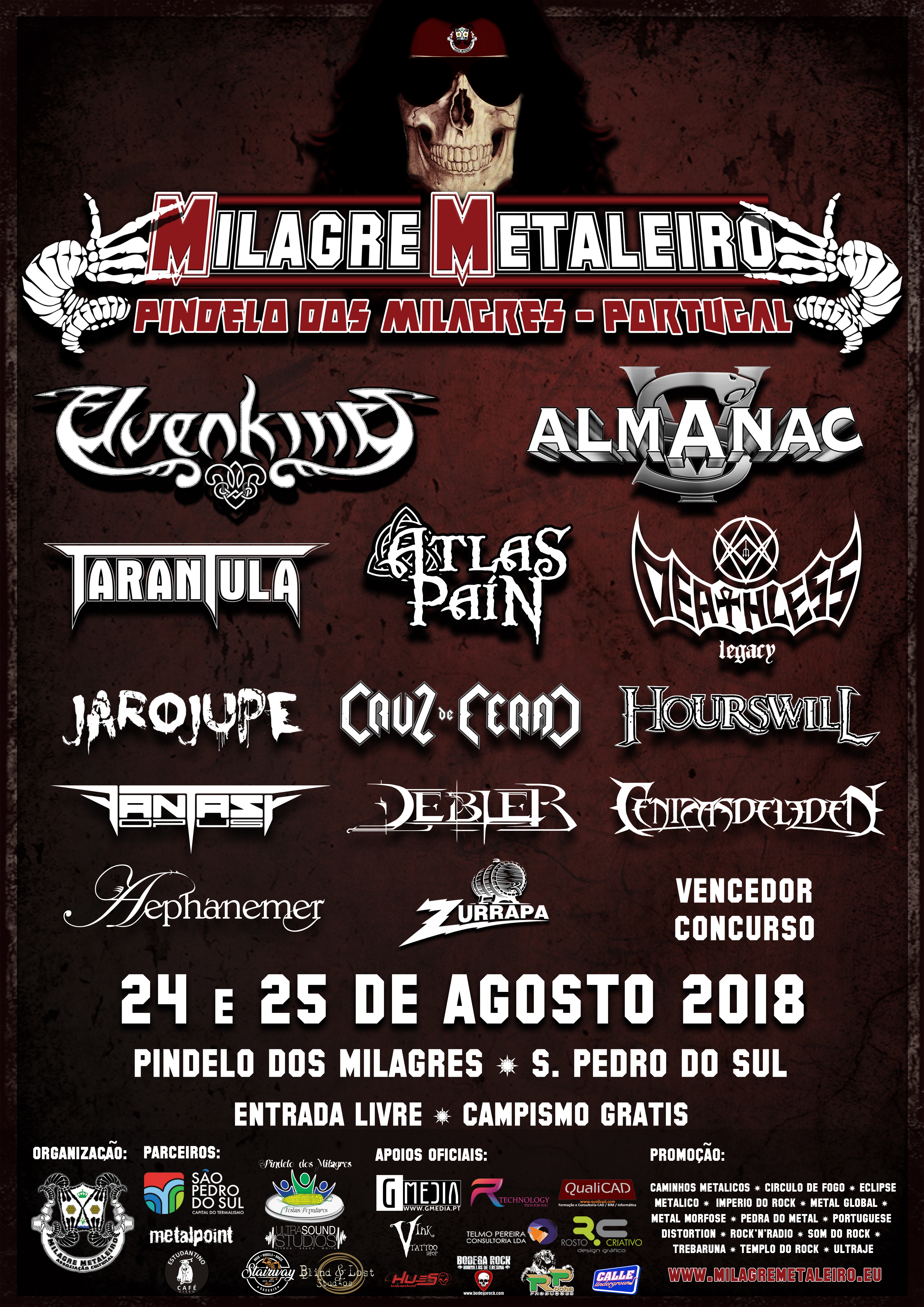 Fechado cartaz XI° Milagre Metaleiro Open Air – World Of Metal